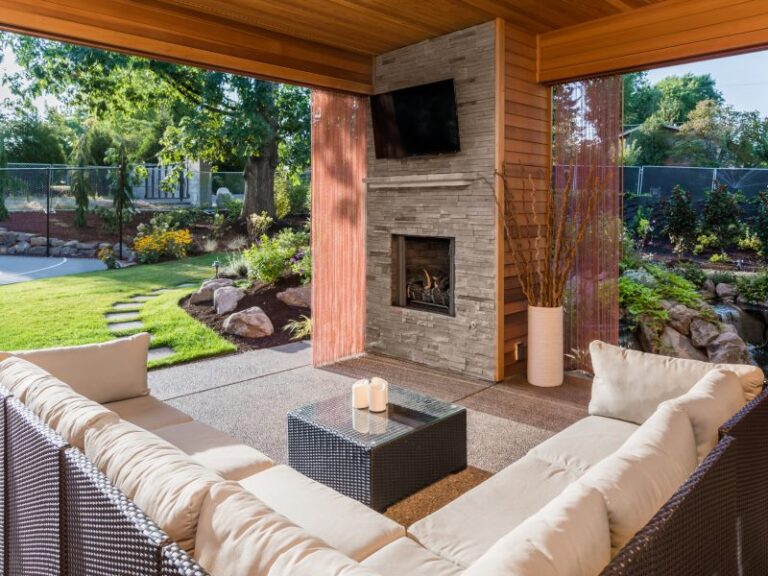 Elevating the Outdoor Living Experience With a Covered Outdoor Fireplace - In Home Ideas